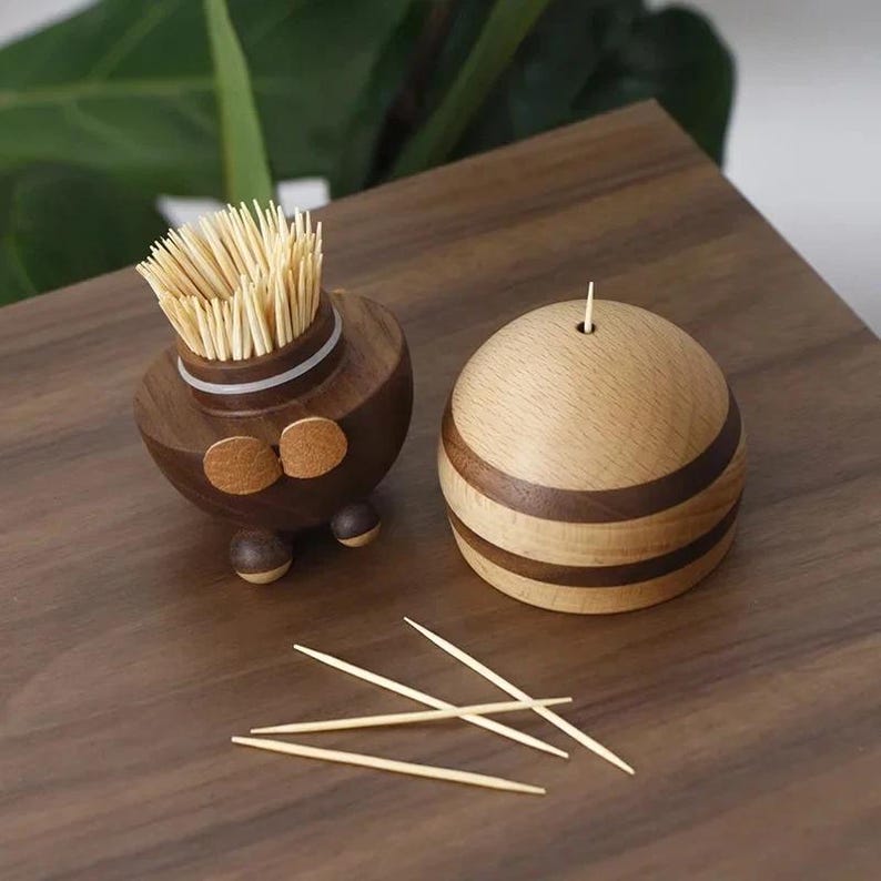 Bee Wooden Toothpick Dispenser, Kitchen Decor - Etsy