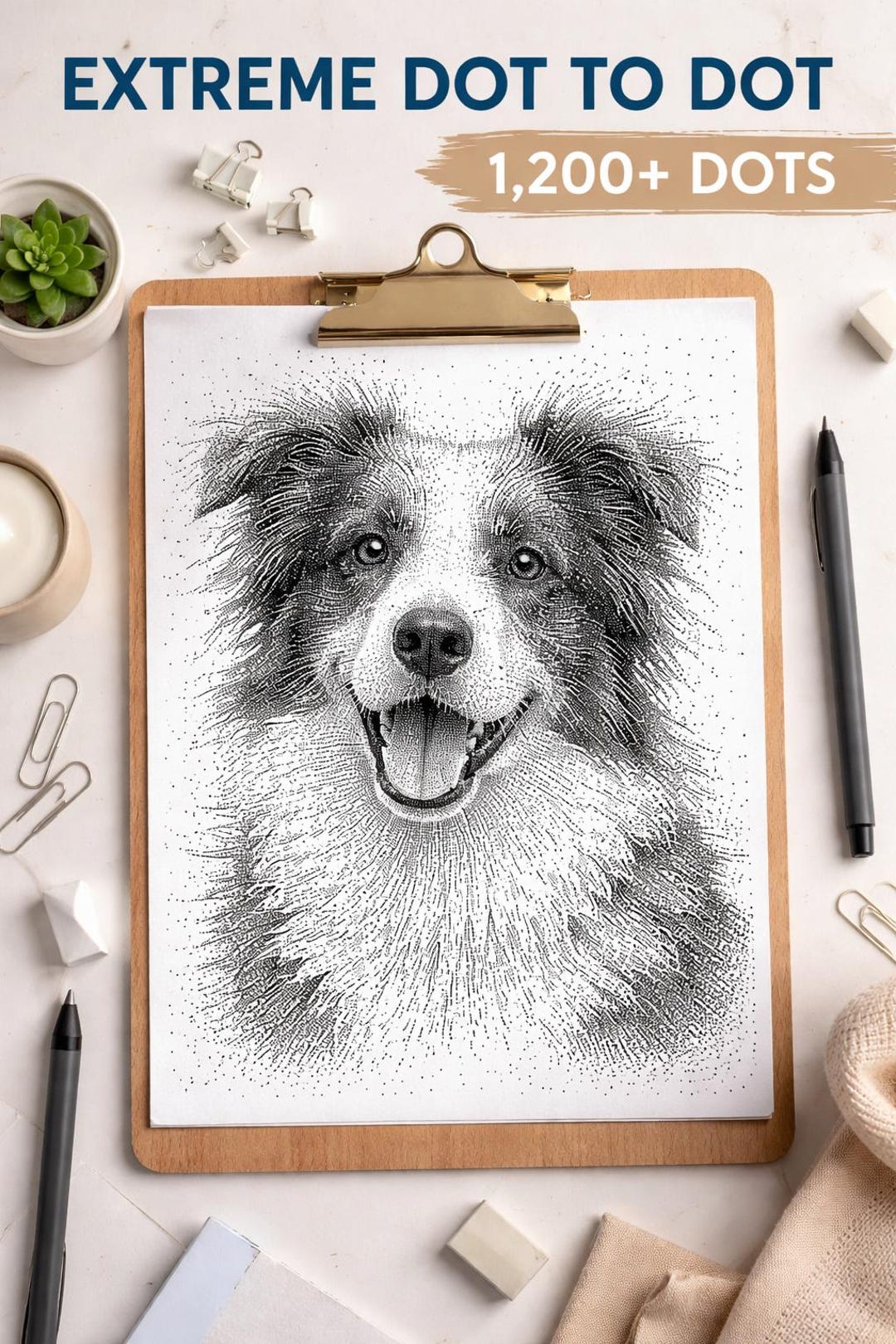Extreme Pet Dot to Dot Portrait – Personalised Dog or Cat Puzzle ...