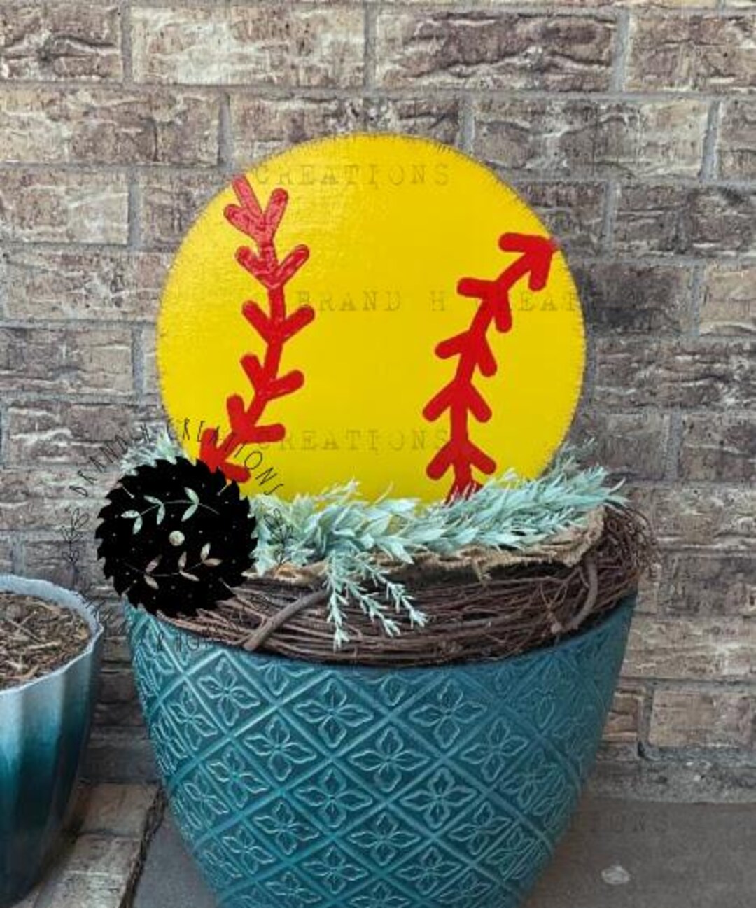 Softball Yard Art/softball Season/yard Art/softball - Etsy