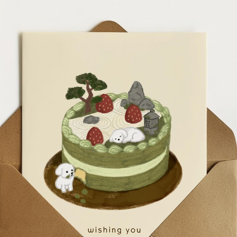 Zen Birthday Card - Etsy