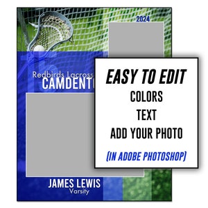 LACROSSE MM002 | 8x10 Adobe Photoshop Memory Mate Digital Template ...