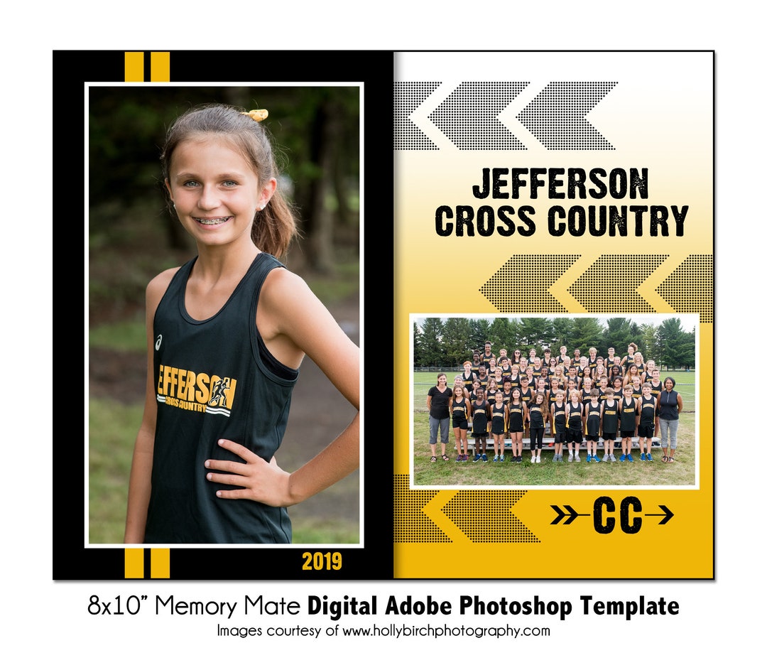 CROSS COUNTRY MM005 | 8x10 Adobe Photoshop Memory Mate Digital Template ...