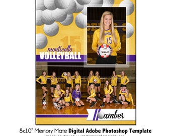 Volleyball Memory Mate Template - Etsy