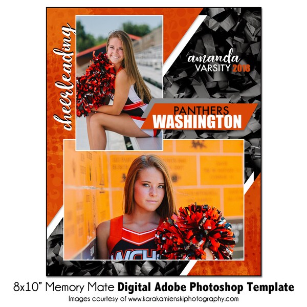Cheerleading Picture Template - Etsy
