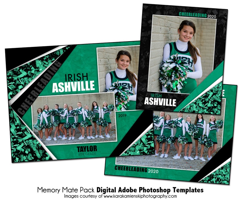 CHEERLEADING PACK O Adobe Photoshop Memory Mate Digital - Etsy