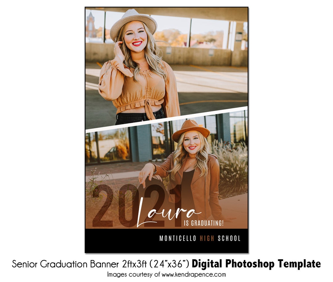 Senior Graduation Banner 14 | 2ftx3ft(24"x36") Grad Digital Photoshop ...