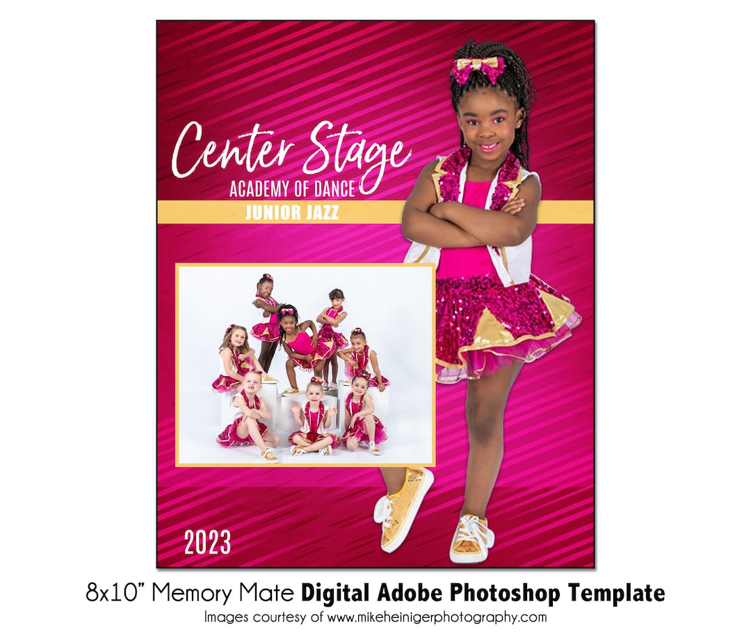 DANCE MM001 | 8x10 Adobe Photoshop Memory Mate Digital Template | Dance ...
