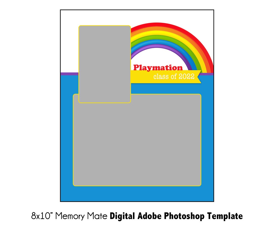 PRESCHOOL MM004 | 8x10 Adobe Photoshop Memory Mate Digital Template ...