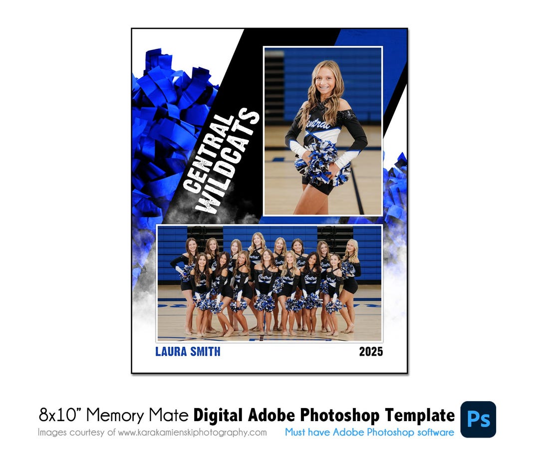 CHEERLEADING MM0024_2 | 8x10 Adobe Photoshop Memory Mate Digital ...