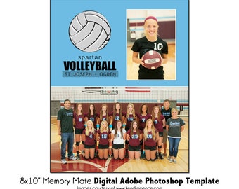 Volleyball Memory Mate Canva Digital Template | 8.5" X 11" | Sports ...