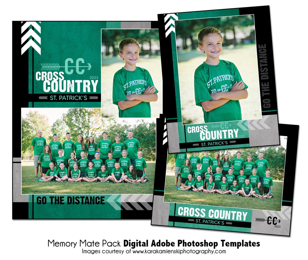 CROSS COUNTRY PACK A | Adobe Photoshop Memory Mate Digital Template ...