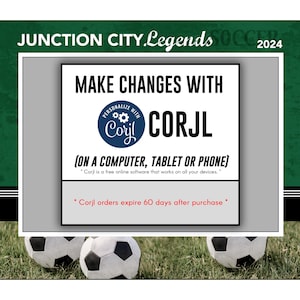 SOCCER T007_CORJL | 8x10 Sports Team Online Editable Template | Sports ...