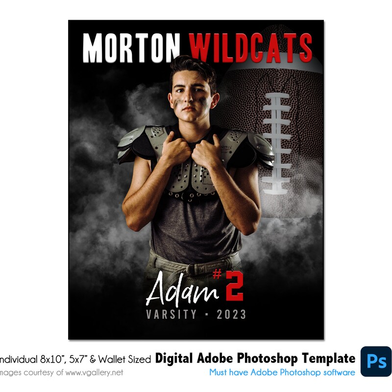 Football Program Ad Template - Etsy