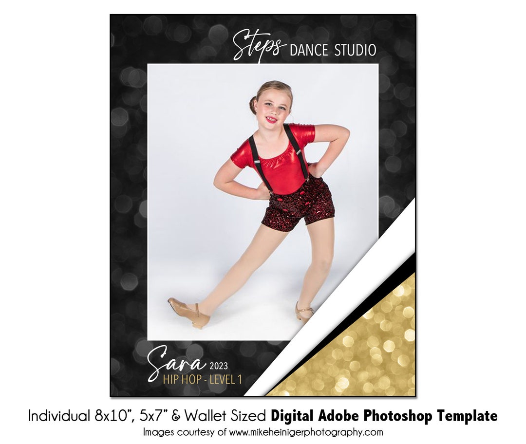 DANCE Ind005 | 8x10, 5x7, Wallet Adobe Photoshop Digital Template ...