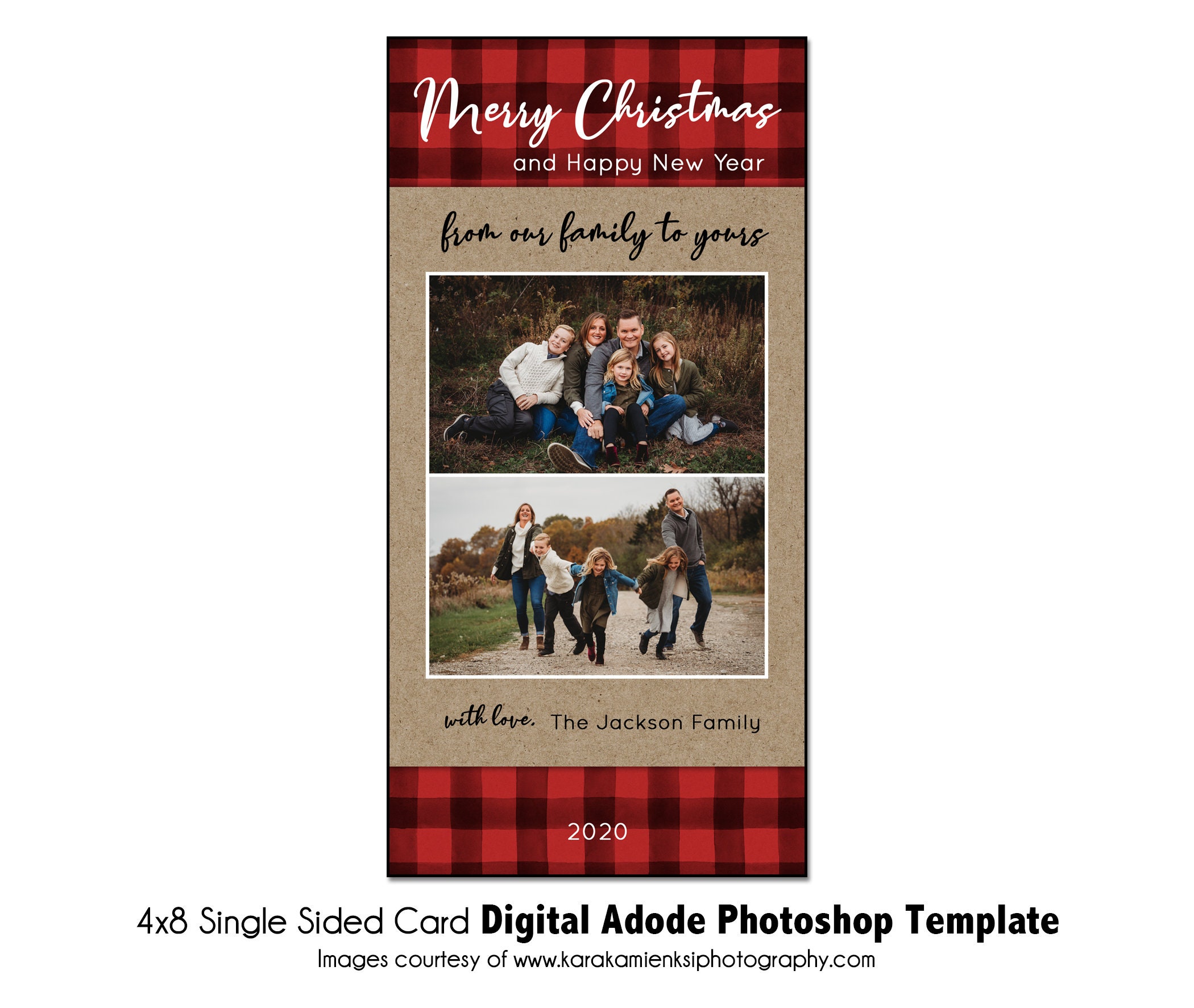 Christmas 4x8 Card - Etsy