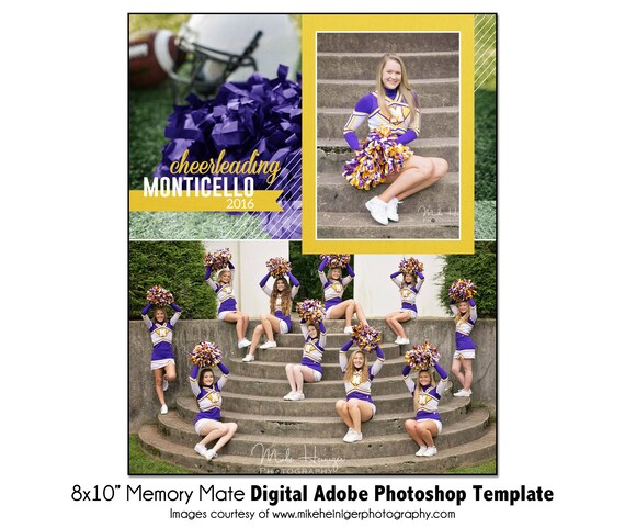 CHEERLEADING MM004 8x10 Adobe Photoshop Memory Mate Digital | Etsy