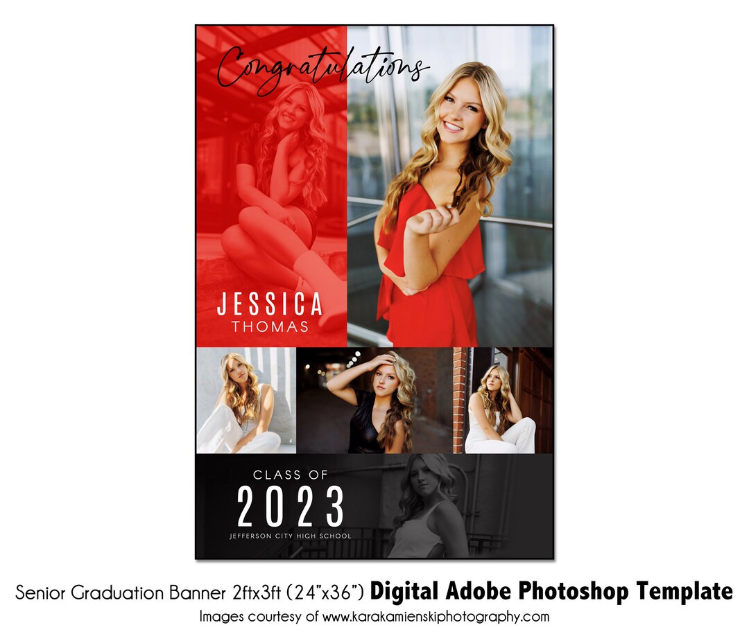 Senior Graduation Banner 016 | 2ftx3ft(24x36") Grad Digital Adobe ...