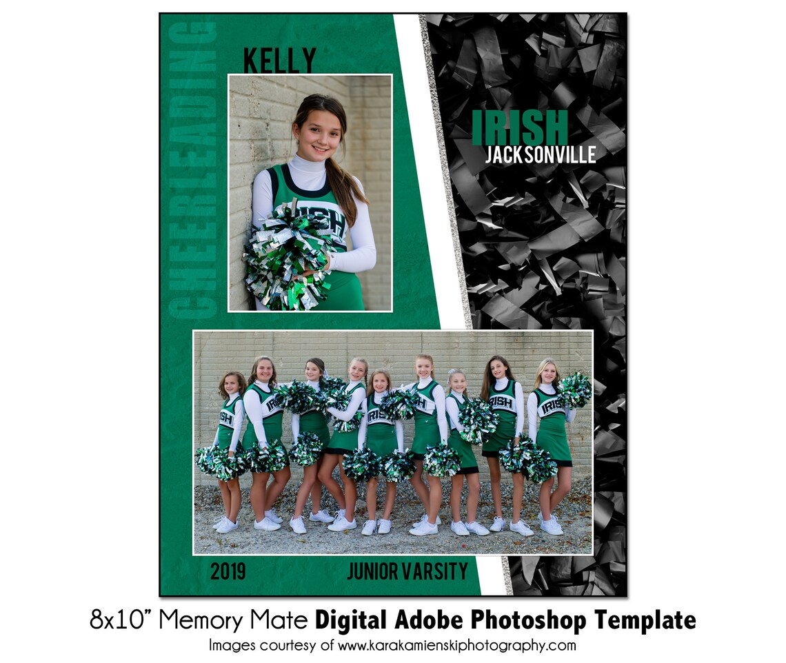 CHEERLEADING MM016 8x10 Adobe Photoshop Memory Mate Digital - Etsy