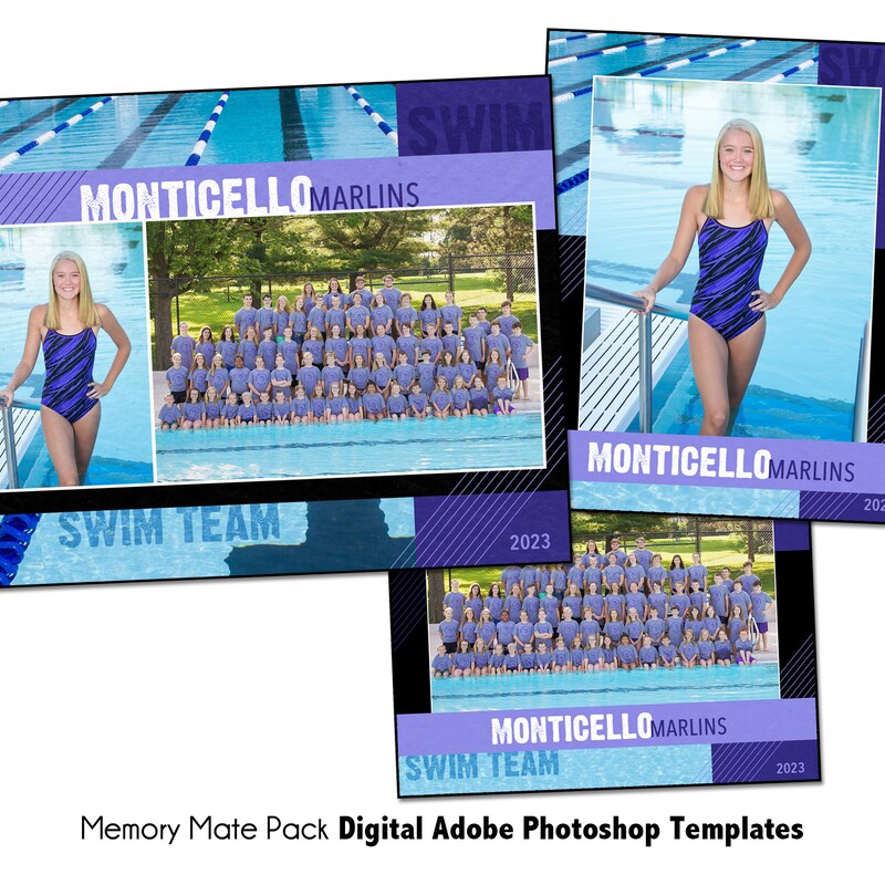 Swimming Photo Collage - Etsy