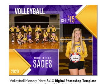 Volleyball Memory Mate Template - Etsy