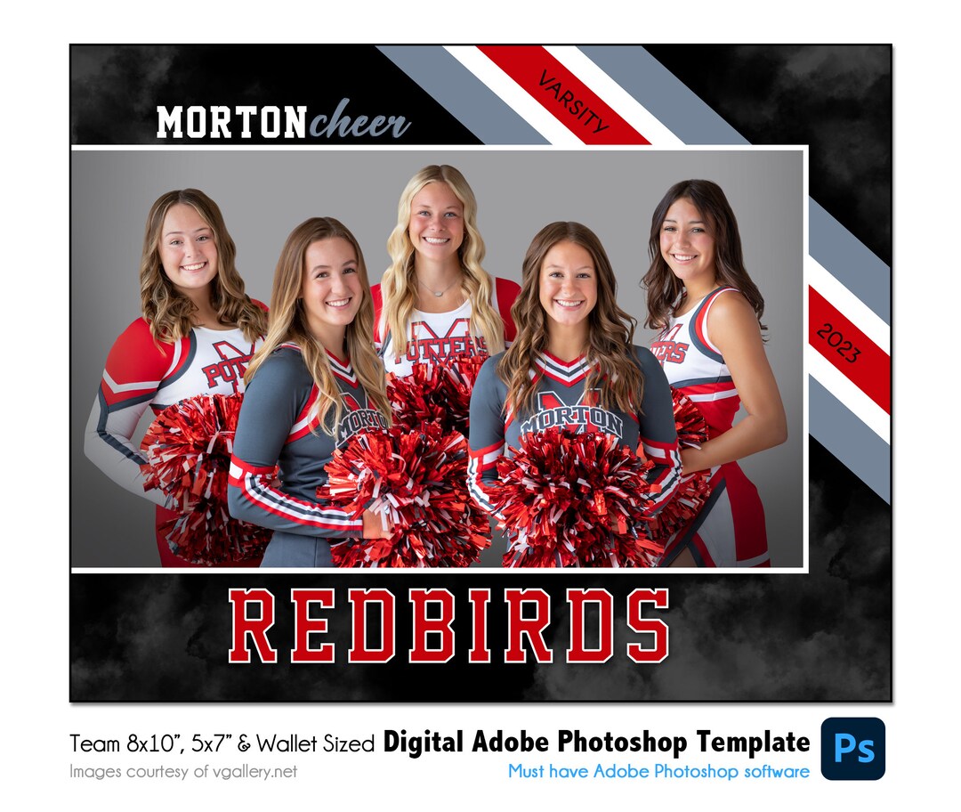 CHEERLEADING T027 | 8x10,5x7, Wallet Adobe Photoshop Digital Template ...