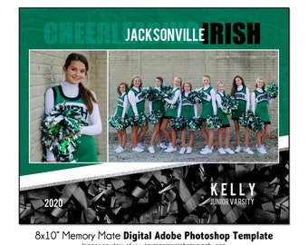 CHEERLEADING MM015 8x10 Adobe Photoshop Memory Mate Digital | Etsy