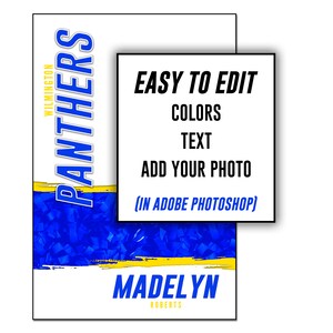 CHEERLEADING BANNER 007 | 2ftx3ft (24"x36") Adobe Photoshop Digital ...
