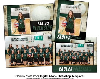 Volleyball Memory Mate Canva Digital Template | 8.5" X 11" | Sports ...