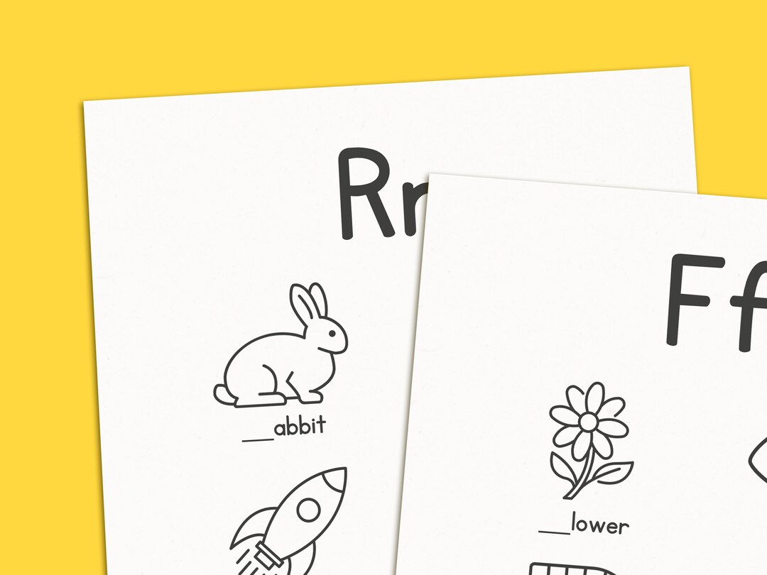 26 Alphabet Worksheets Preschool Worksheets Letter Sounds - Etsy