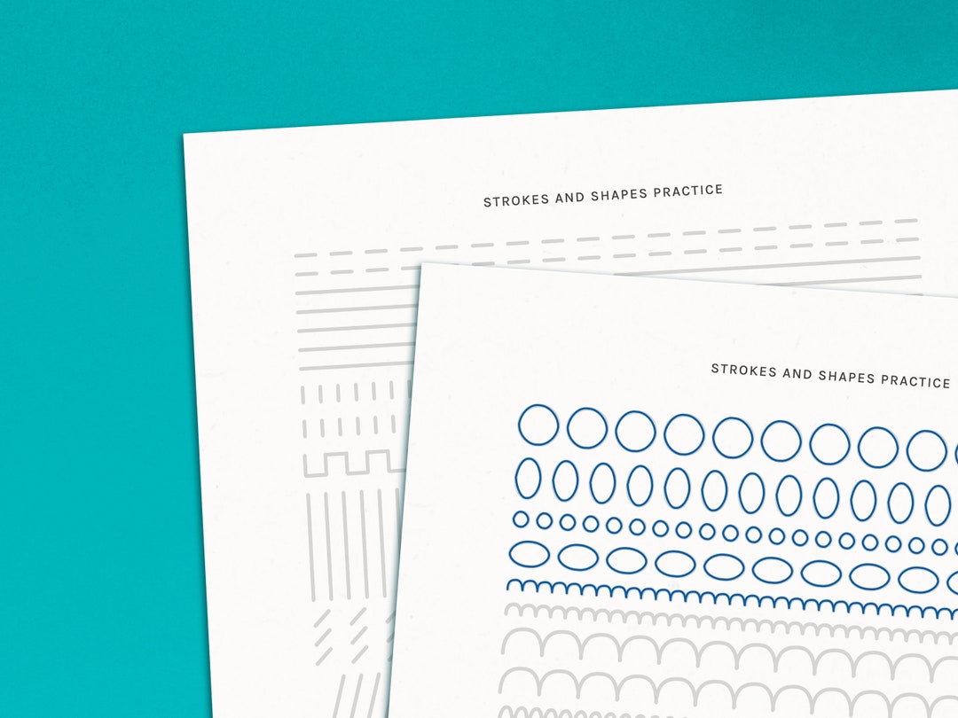Neat Handwriting Worksheets - 2 Page Printable Practice Sheets (lines ...