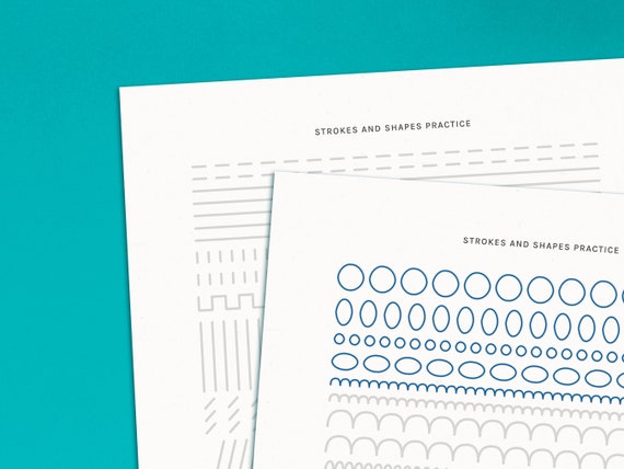 Handwriting Practice Shapes Handwriting Practice Worksheets – FREE