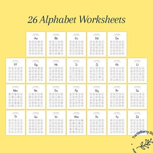 26 Letter Recognition Worksheets, Alphabet Find, Dab the Letter, Letter ...