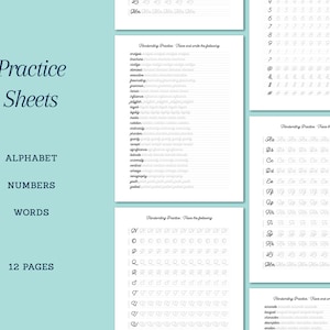 Printable Cursive Writing Worksheets - 25 Page Handwriting Practice ...