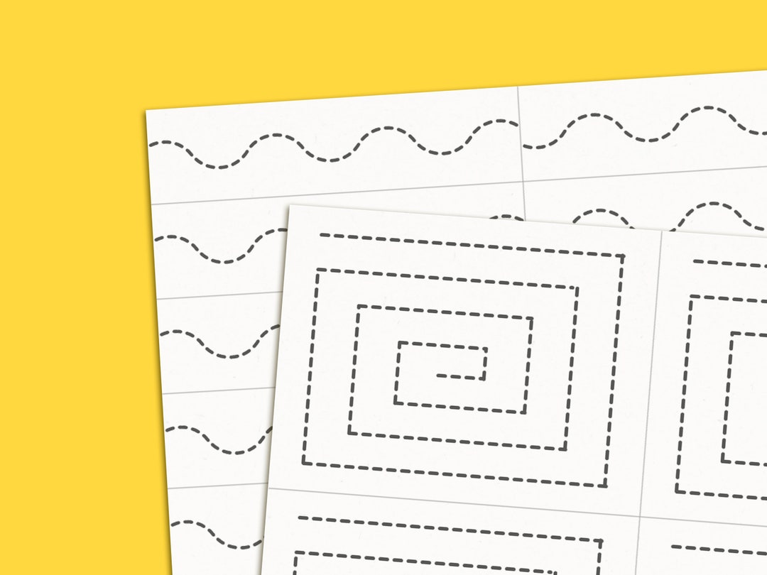 15 Cutting Practice Worksheets, Montessori Inspired Printable, Activity ...