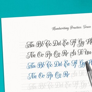 Formal Cursive Writing Worksheets 39 Printable Page - Etsy