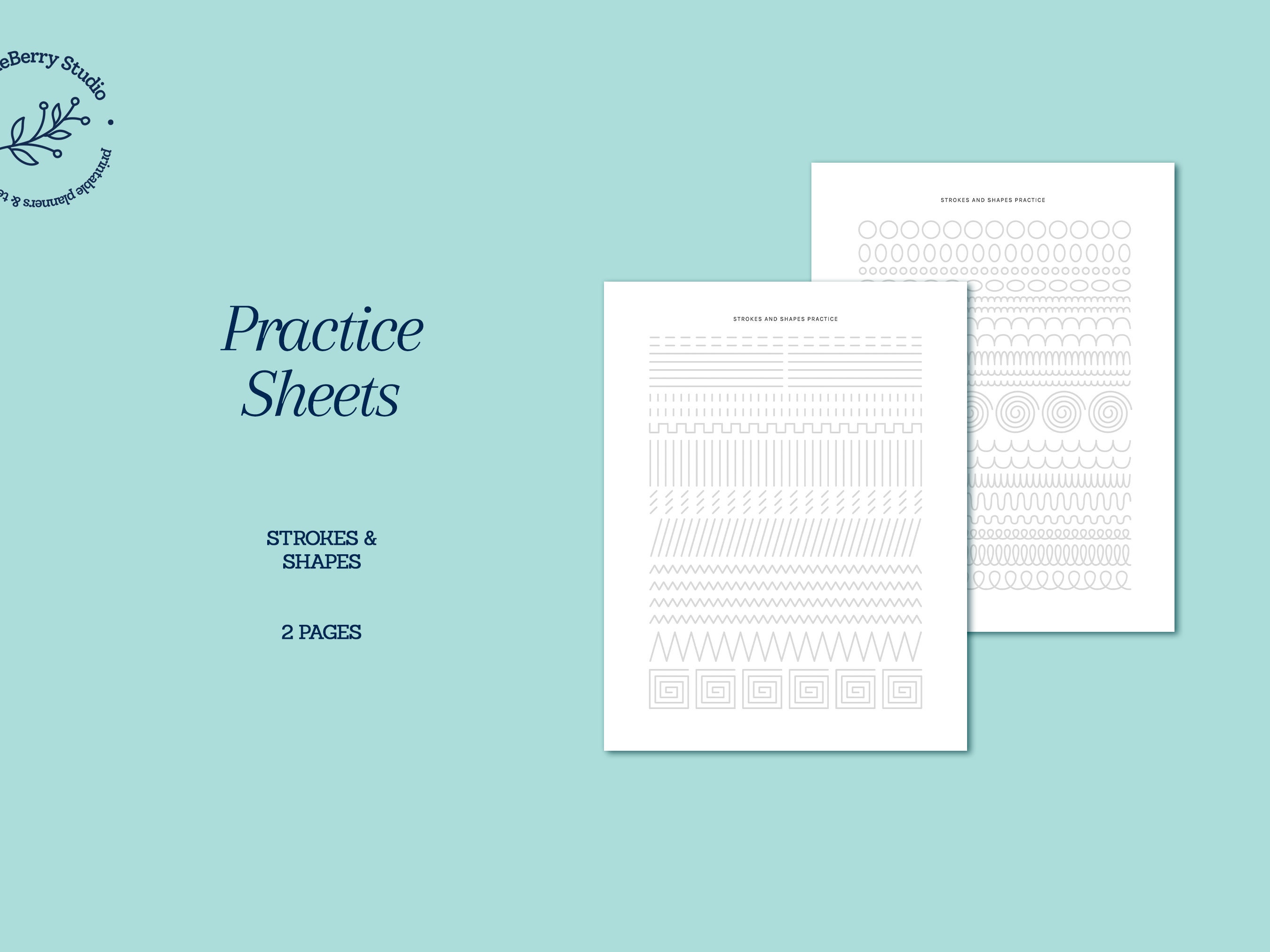 Neat Handwriting Worksheets - 2 Page Printable Practice Sheets (lines ...