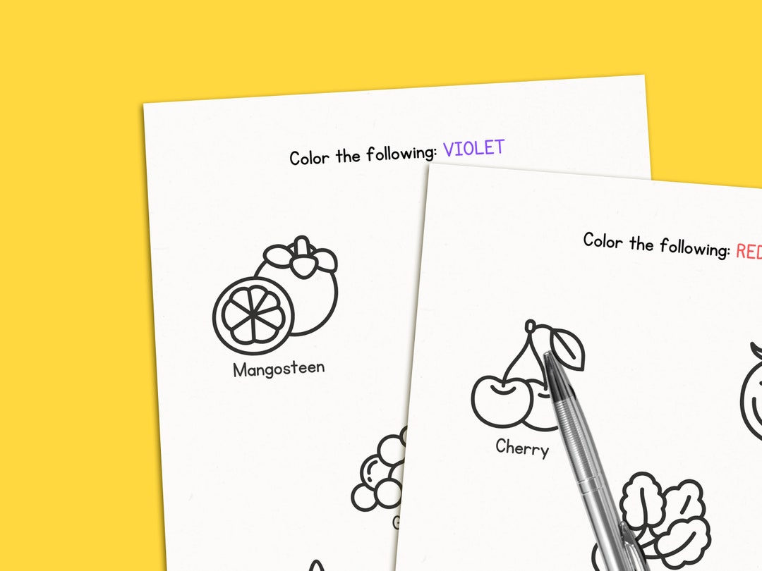 Kid Coloring Book PDF, 8 Printable Coloring Worksheets for Preschool ...