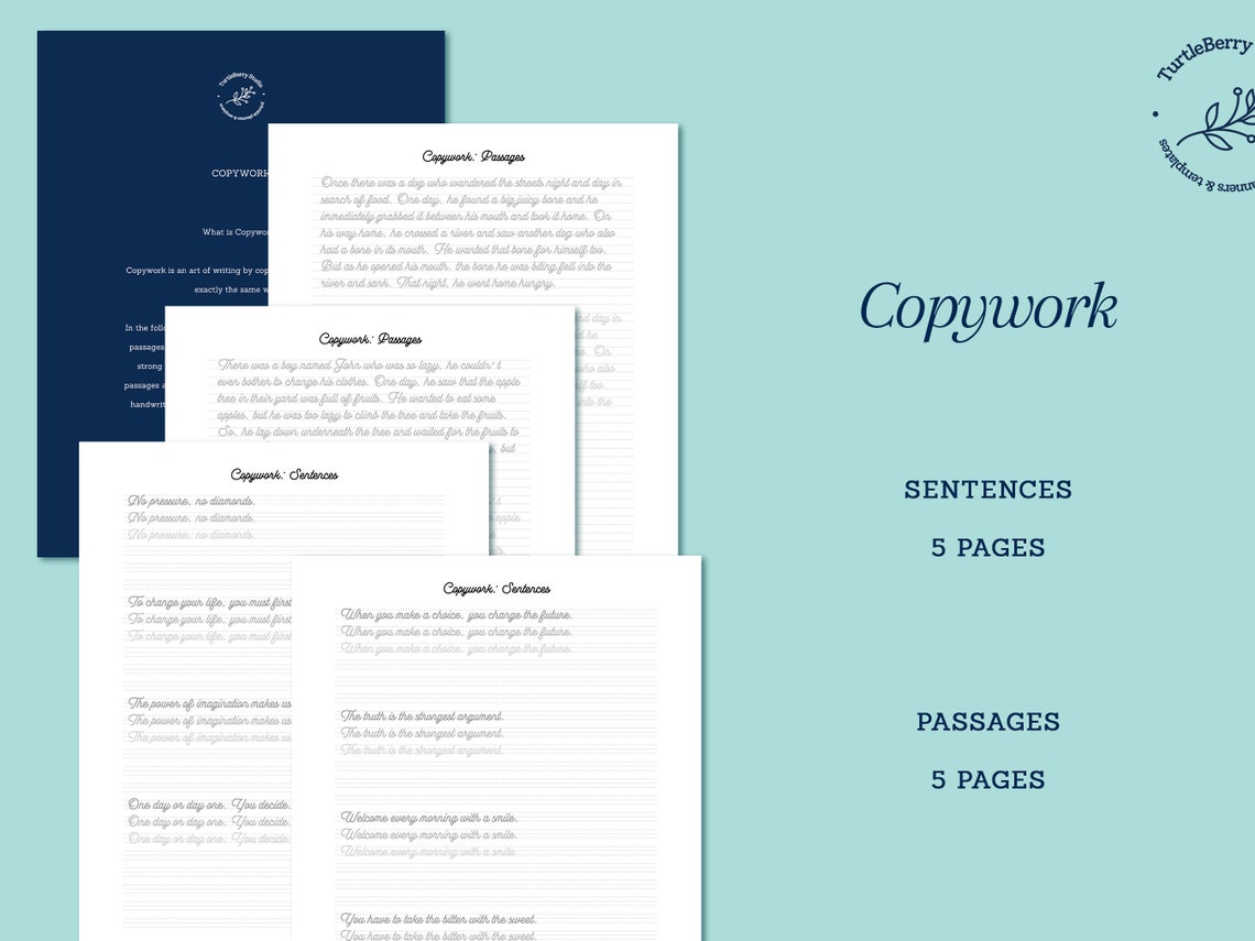 Printable Cursive Writing Worksheets - 25 Page Handwriting Practice ...