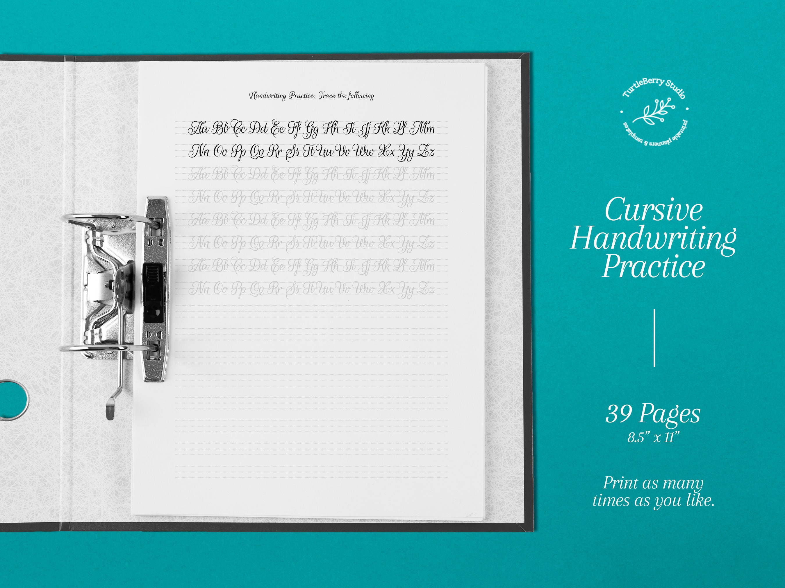 Formal Cursive Writing Worksheets 39 Printable Page Handwriting ...