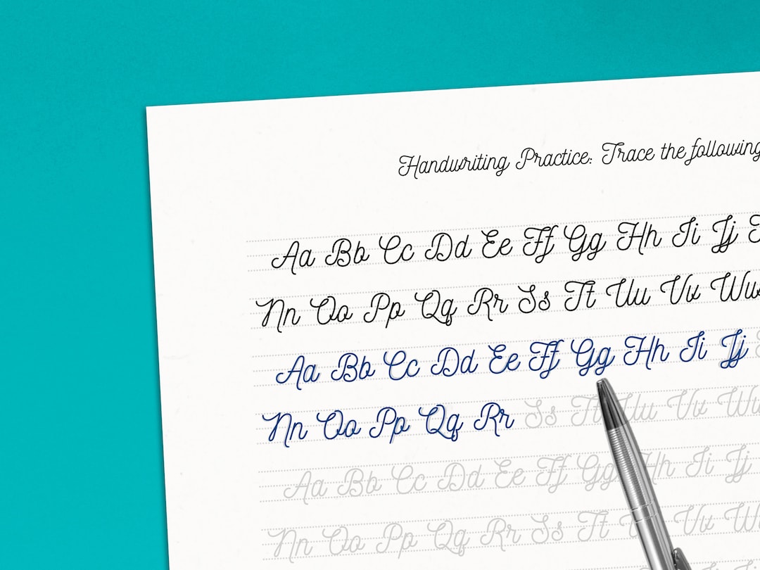 Cursive Handwriting Worksheets - 25 Page Printable Practice Sheets ...