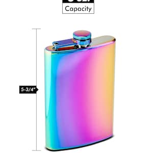 The Titanium Oxide Flask - Aka the Rainbow Flask , Engavable - Etsy