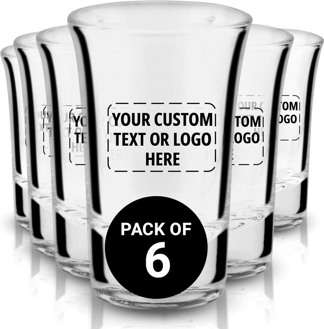 Personalized Shot Glasses Set: Custom Engraved, 1.5oz (set of 6) - Etsy