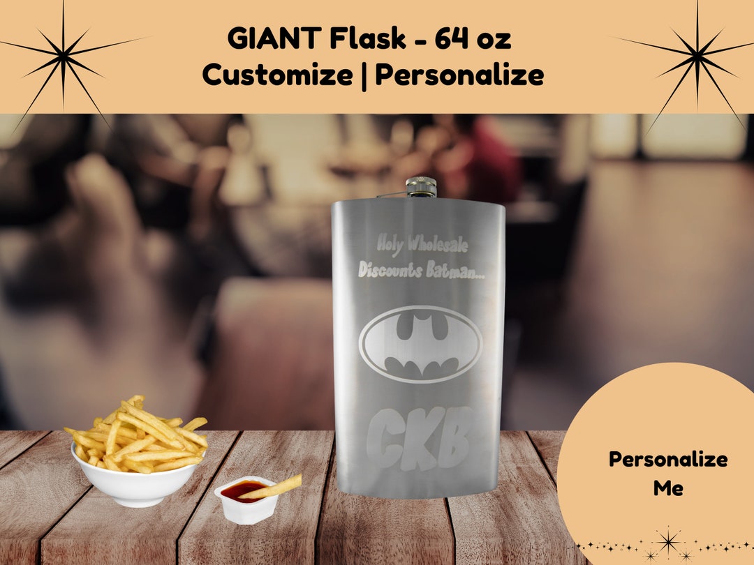 Giant Flask 64oz Customizable - Etsy