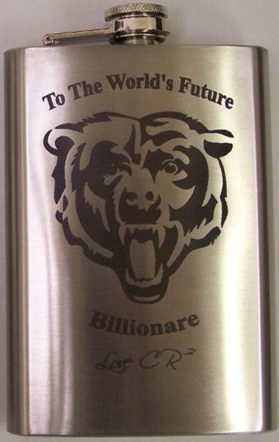 8oz. Custom Laser Engraved Stainless Steel Flasks - Personalized With ...