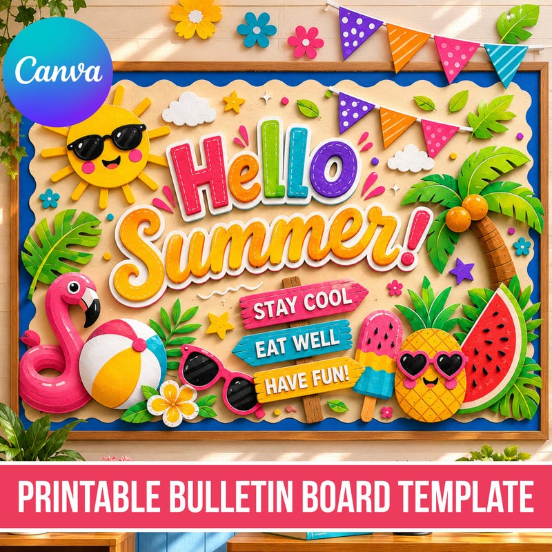Summer Bulletin Board - Etsy