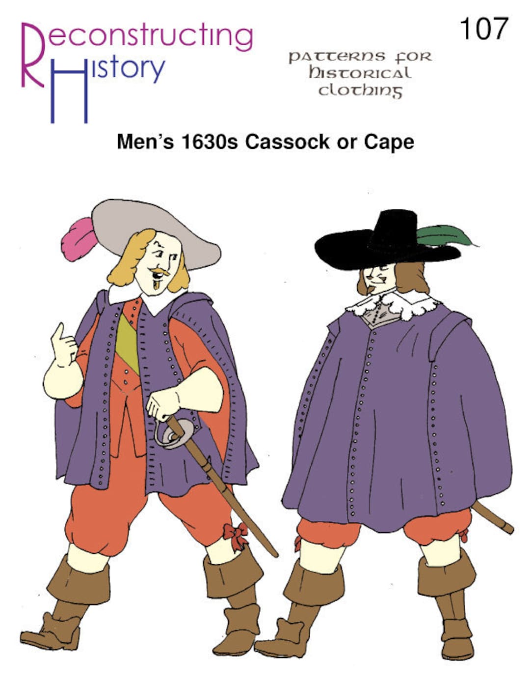 RH107 — Quick Print 17th Century Cassock Pattern - Etsy