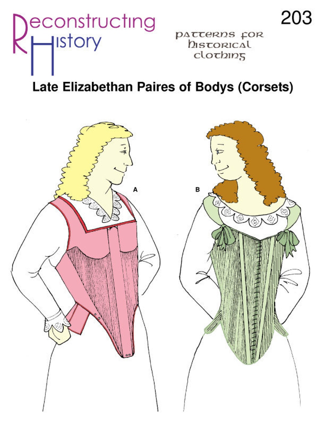RH203 — Quick Print Elizabethan Corsets Pattern - Etsy