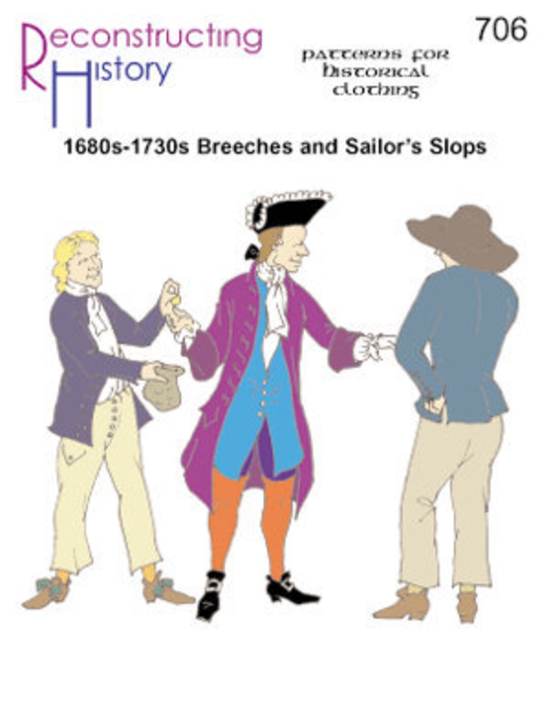 RH706 Quick Print 1670s-1730s Pirate Breeches & Slops Pattern - Etsy