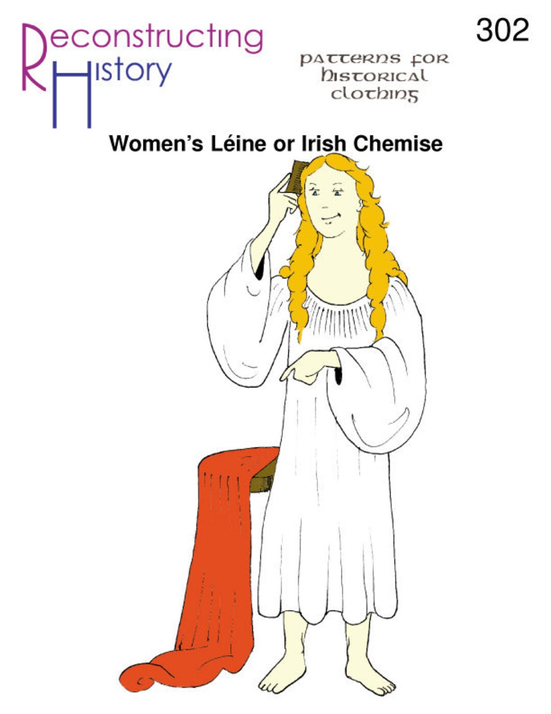 RH302 — Quick Print 16thc Irish Women's Léine Pattern - Etsy