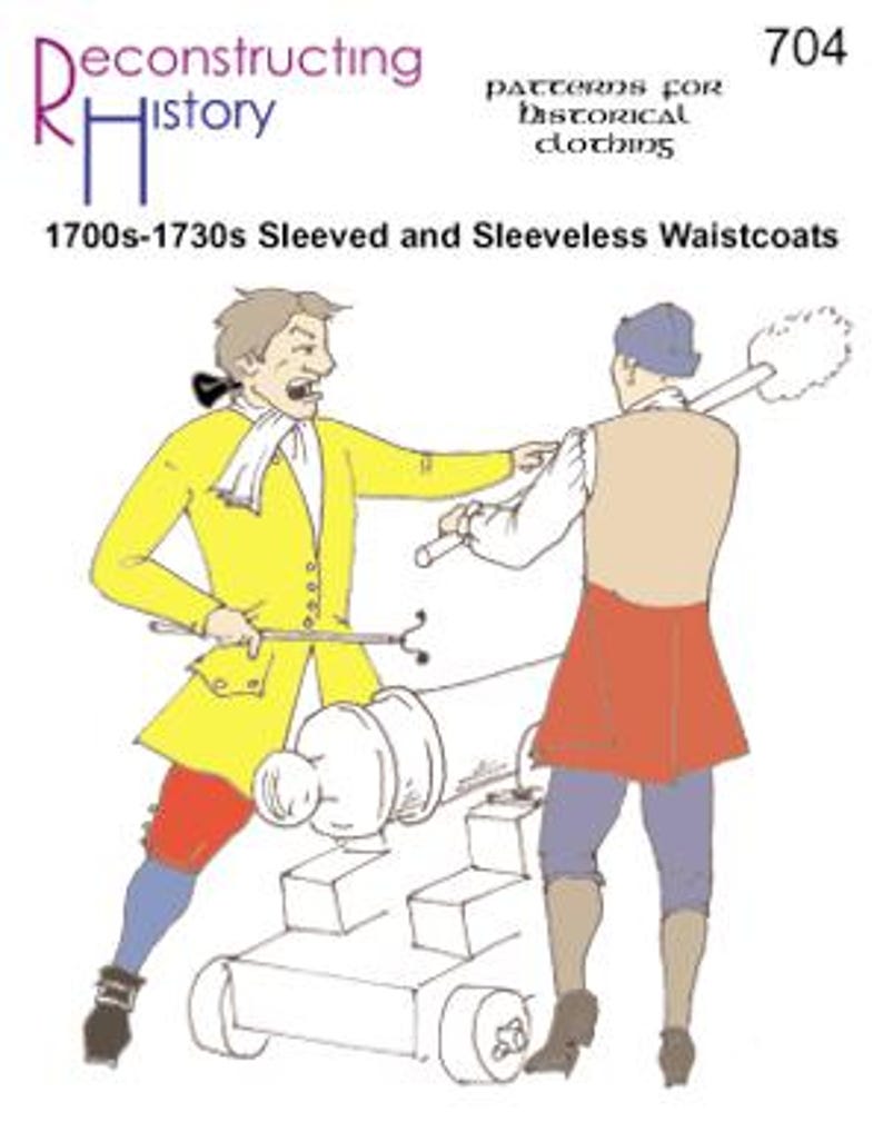 RH704 — Quick Print 1700s-1730s Pirate Waistcoats Pattern - Etsy